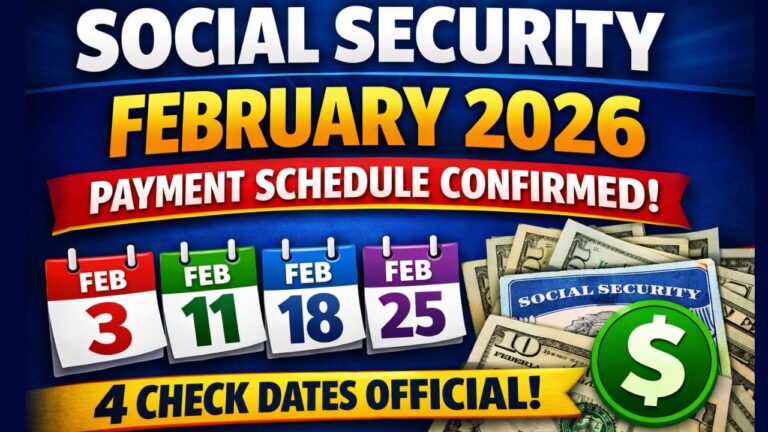 Social Security February 2026 Payment Schedule Confirmed — 4 Check ...